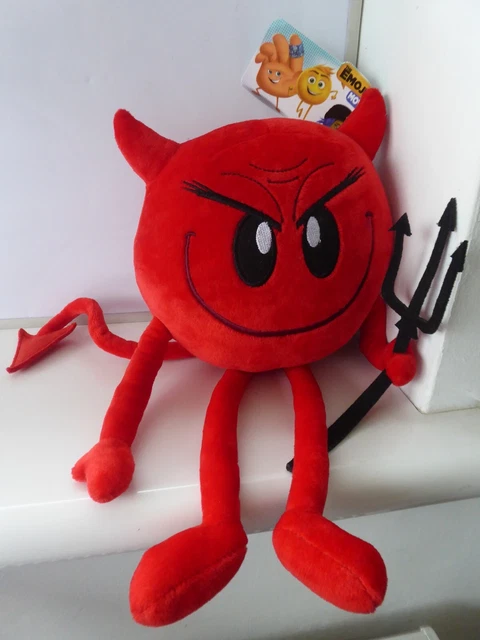 THE EMOJI MOVIE Red Devil Steven Soft Plush Toy Demon Character £17.95 ...