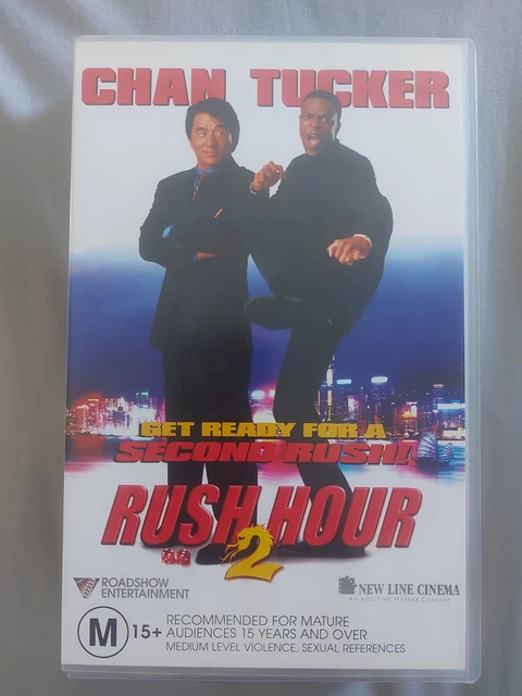 RUSH HOUR 2 VHS Video Tape Jackie Chan Chris Tucker 2001 PAL Village ...