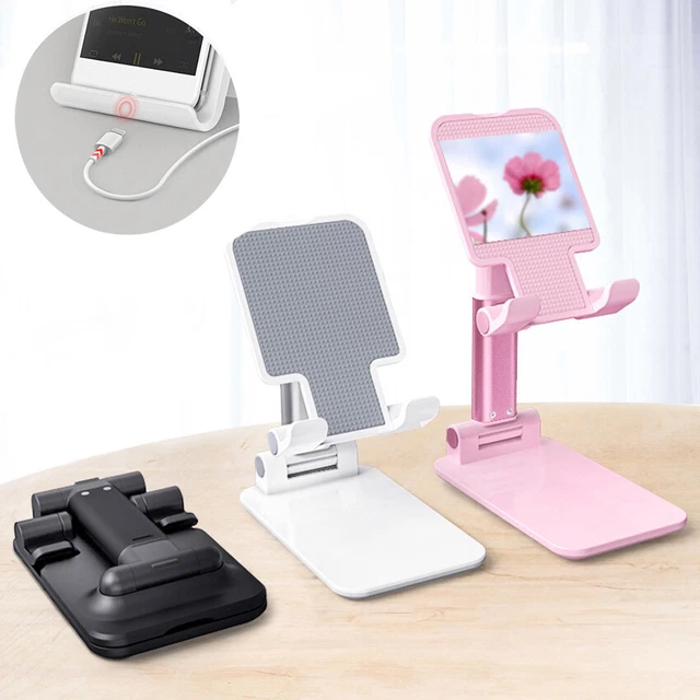 ANGLE HEIGHT ADJUSTABLE Fully Foldable Stand Holder Mount Desktop Cell ...