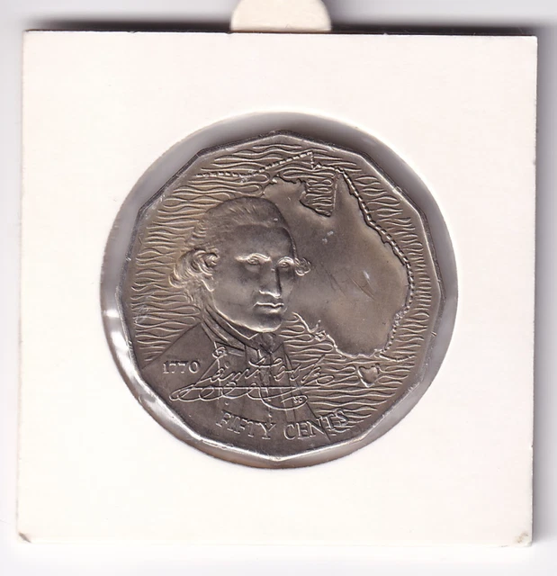 AUSTRALIAN: 1970 50 Cent Captain James Cook Unc Coin #3153 $5.00 ...