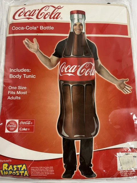 COCA-COLA BOTTLE ADULT Costume One Size Body Tunic By RASTA IMPOSTA ...
