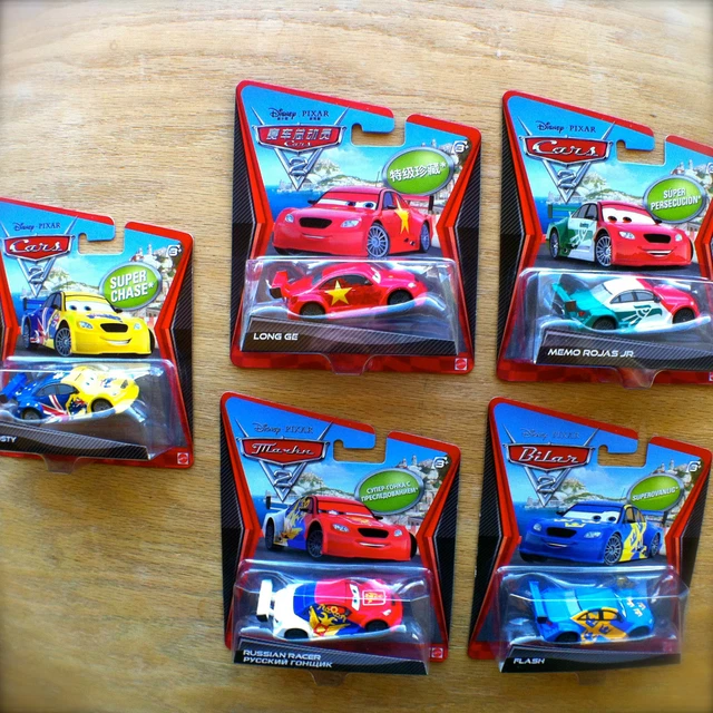 DISNEY PIXAR CARS 2 FROSTY RUSSIAN MEMO ROJAS JR FLASH LONG GE lot 5 ...