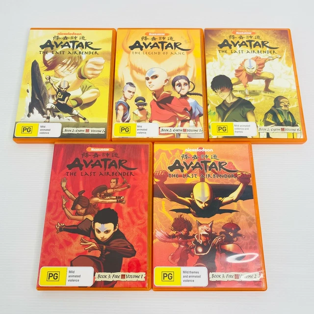5 X AVATAR Nickelodeon DVD Bundle Book 2 Collection Book 2 -2,3,4 and ...
