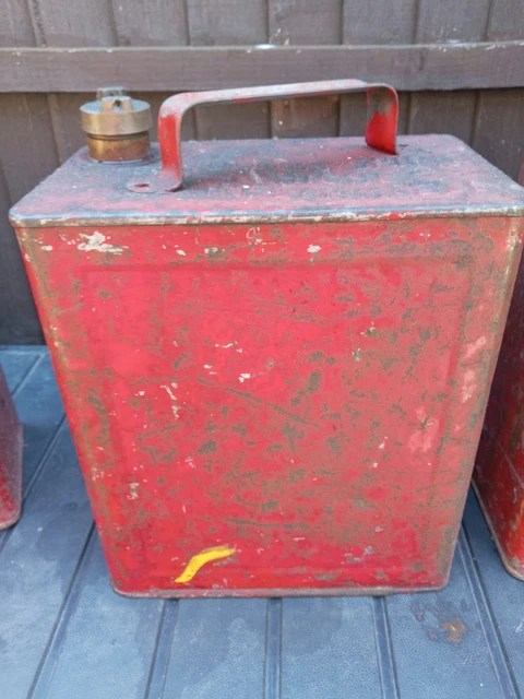 VINTAGE PETROL CAN With Original Brass Cap £5.92 - PicClick UK