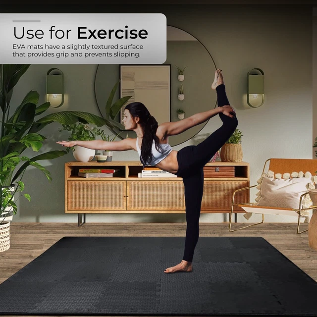 EVA MAT SOFT Foam Extra Thick Gym Flooring Interlocking Floor Mats Yoga Tiles UK £11.27 ...