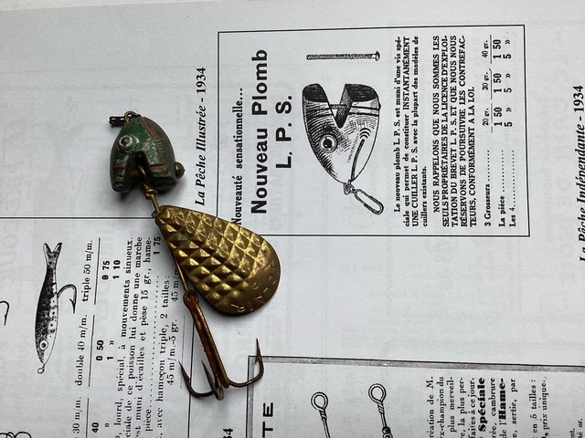 LEURRE ANCIEN CUILLER ÉCLAIR ET PLOMB LPS EUR 5,00 - PicClick FR
