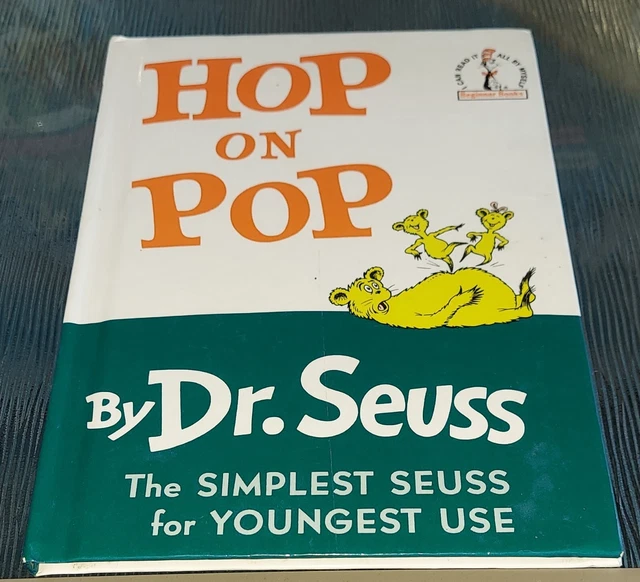 VINTAGE 1963 HOP ON POP BY DR. SEUSS BOOK HARDBACK Grolier Book Club ...