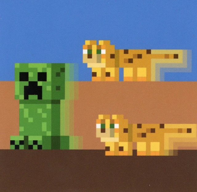 MINECRAFT WONDERFUL WORLD Limited Edition Card Minecraft Narrow Escape ...