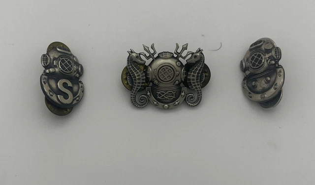 VINTAGE VIETNAM WAR U.S. Navy Master Diving Officer Uniform Badge ...