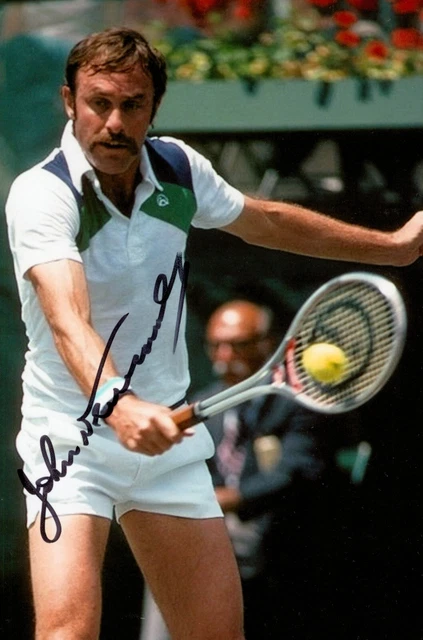 JOHN NEWCOMBE HAND Signed 6x4 Photo Wimbledon Tennis Grand Slam ...