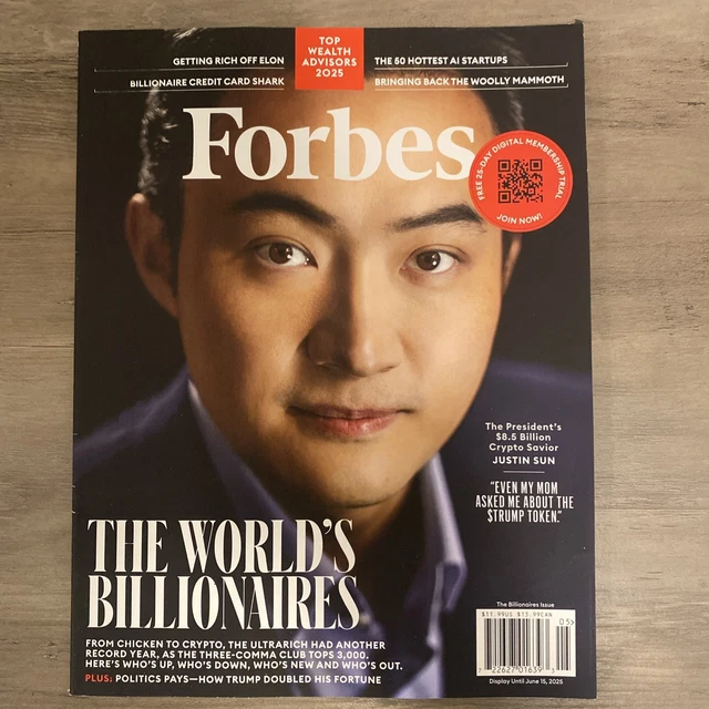 FORBES MAGAZINE 2025 Apr/May ~The World's Billionaires ~Top Wealth ...