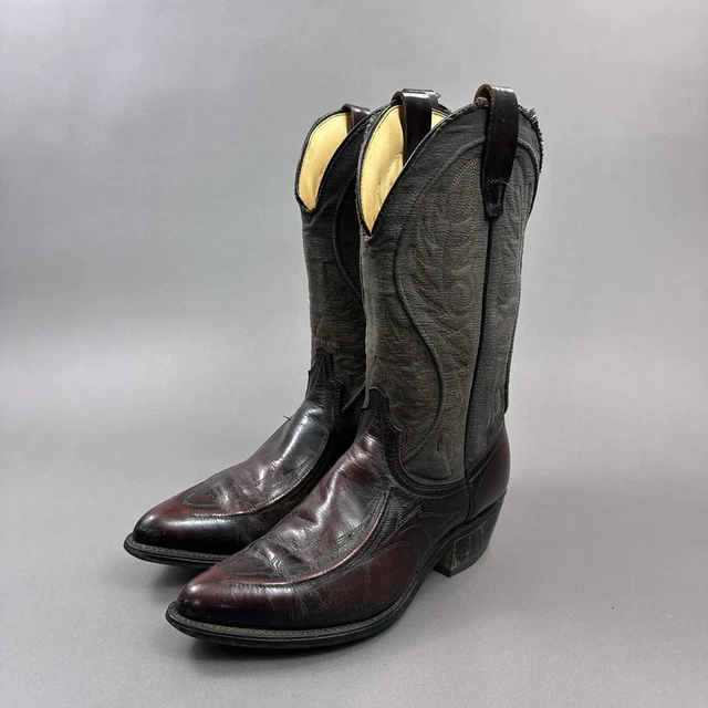 LAREDO WESTERN BOOTS Mens Size 8.5D Leather Suede Cowboy Brown 26289 ...