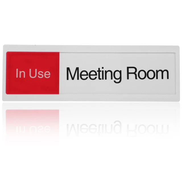 MEETING OCCUPIED SLIDER Sign for Restroom Signage On The Door £13.39 ...