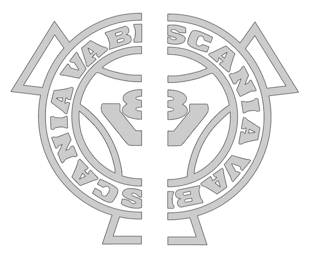 SCANIA VABIS V8 Truck Stickers Vinyl Window/Cab X-Large 44x25cm X2 Left ...