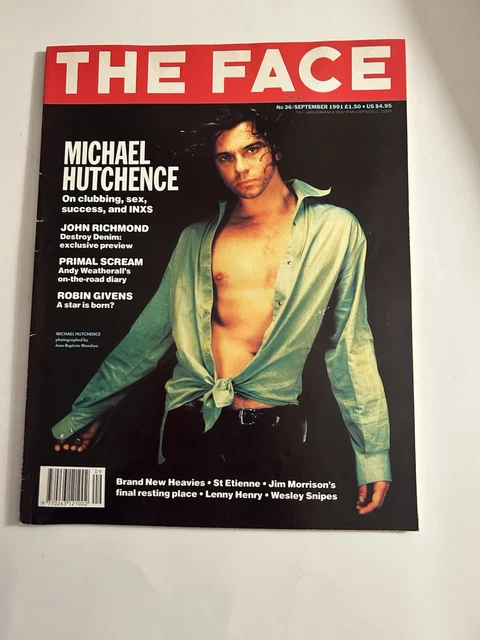 THE FACE MAGAZINE, Michael Hutchence Very Rare Cover/interview Pre ...
