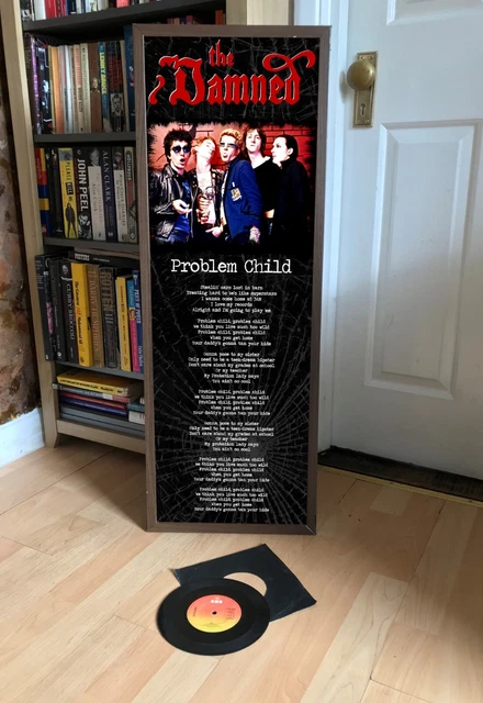 THE DAMNED PROBLEM Child Poster,Lyric Sheet, Machine Gun Etiquette ...