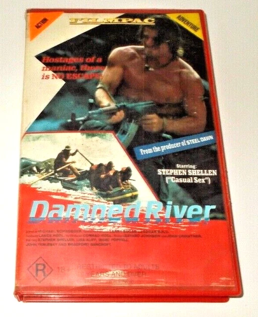 DAMNED RIVER VHS Pal Stephen Shellen Offical release on filmpac label £ ...