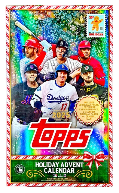 2025 TOPPS HOLIDAY Baseball Advent Calendar Box $127.55 - PicClick AU