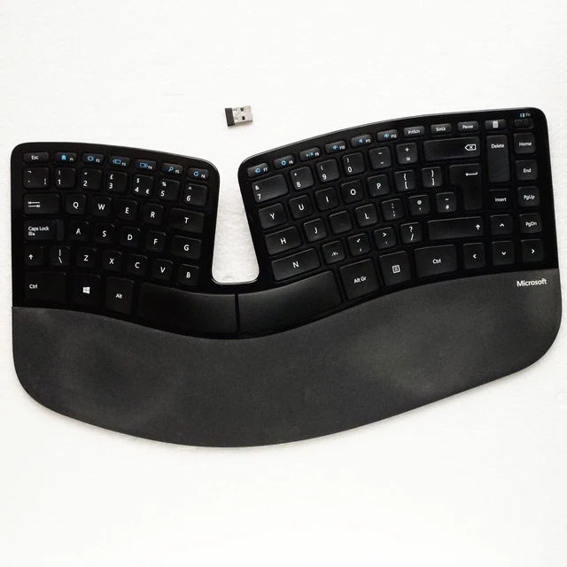 MICROSOFT SCULPT ERGONOMIC Wireless Keyboard USB Dongle Adaptor Set UK ...