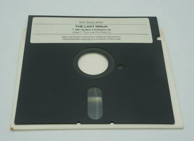 THE LAST NINJA - Commodore 64 128, Floppy Diskette Disc 1987 - System 3 ...