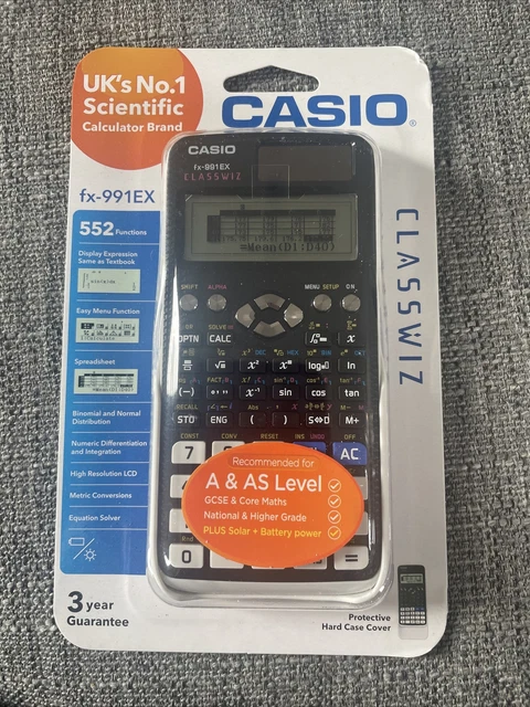 CASIO FX-991EX CLASSWIZ Scientific Calculator - Black £34.00 - PicClick UK