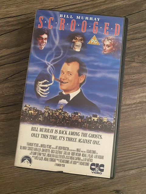 SCROOGED (VHS VIDEO Tape) Bill Murray CLASSIC 80s CHRISTMAS MOVIE RETRO ...