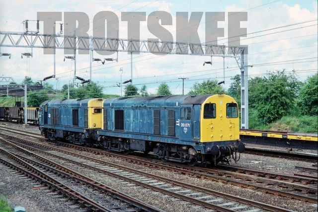 35MM SLIDE BR British Railways Diesel Loco Class 20 20071 Lichfield ...