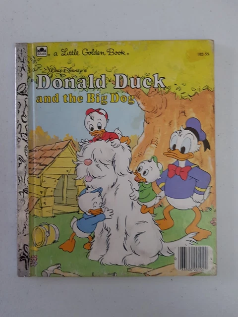 LITTLE GOLDEN BOOK - Walt Disney's Donald Duck And The Big Dog 1986 HC ...