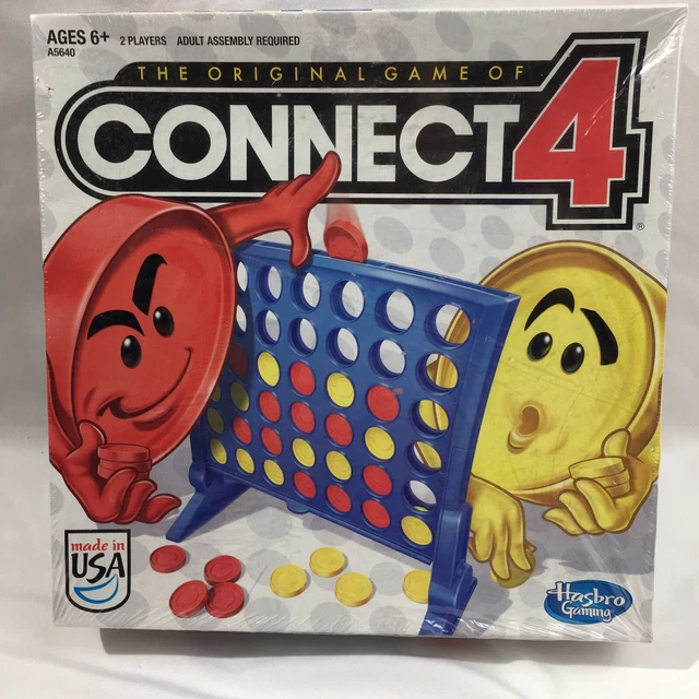 HASBRO GAMING THE original Game of Connect 4 Game Made in USA Age 6 ...
