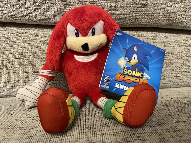 RARE SONIC BOOM 8 Inch Knuckles Plush Soft Toy Tomy 2015 Sega Sonic The ...