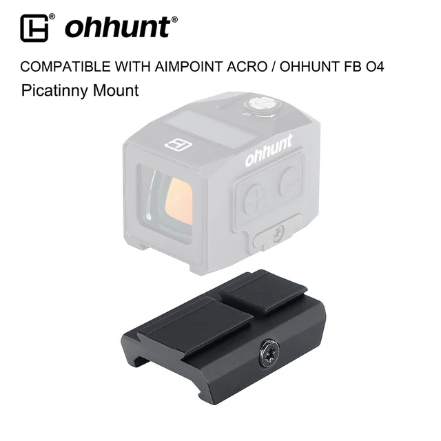 OHHUNT RED DOT Rail Riser Picatinny Mount Compatible with ACRO ...