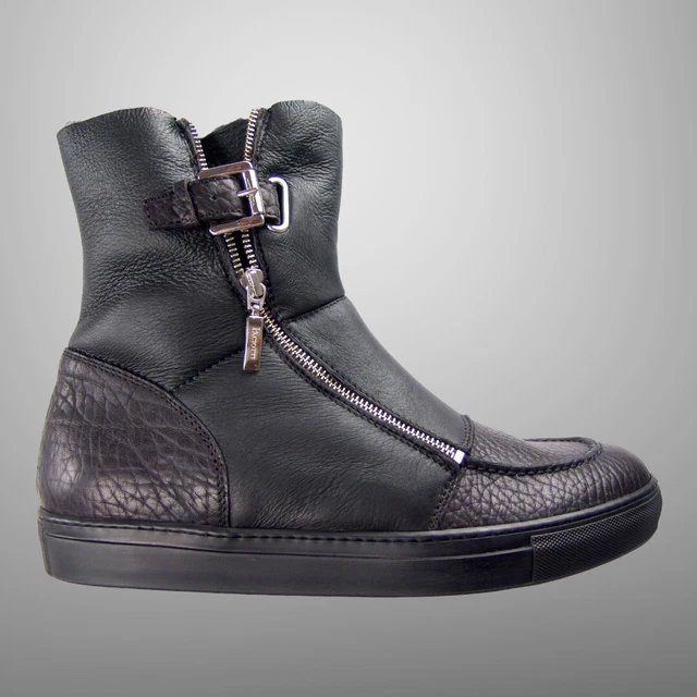 CESARE PACIOTTI US 11 Luxurious Shearling Boots Italian Designer Mens ...