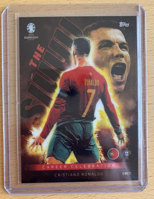 TOPPS MATCH ATTAX Euro 2024 Cristiano Ronaldo Career Celebration Sui ...