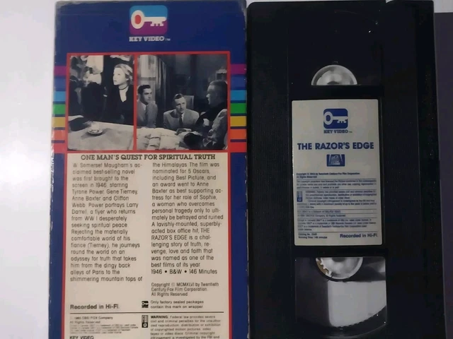 THE RAZOR'S EDGE Vhs 1985 Key video Rare £2.43 - PicClick UK