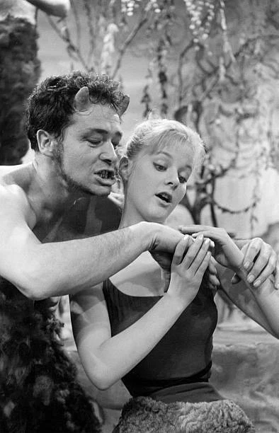 BRUEHL HEIDI 30 01 1991 Actress singer with Peter Mosbacher in the- Old ...