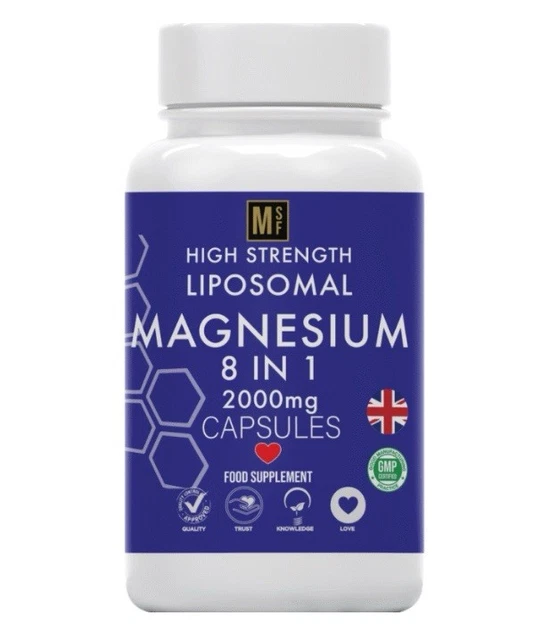 LIPOSOMAL MAGNESIUM – 120 High Strength Vegan Capsules 2000mg ...