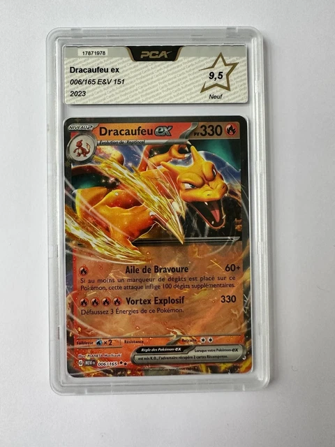 CARTE POKÉMON PCA 9,5 Dracaufeu Ex 006/165 E&V 151 2023 EUR 55,00 - PicClick FR