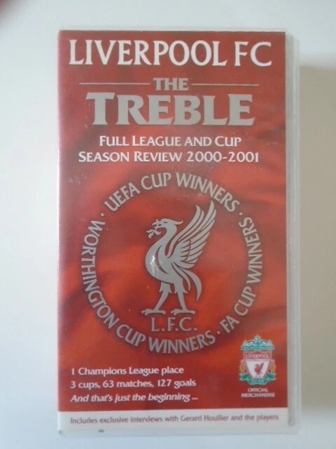 LIVERPOOL FOOTBALL CLUB The Treble VHS Video 2000-2001 £2.95 - PicClick UK