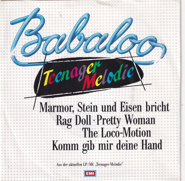 BABALOO - MARMOR, Stein und Eisen bricht - Teenager-Melodie - 7"-Single -217- nm EUR 3,97 ...