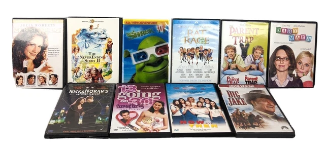 KIDS DVDS RATED G/pg/pg13 Shrek 3D Parent Trap Rat (Lot of 10) £11.72 ...
