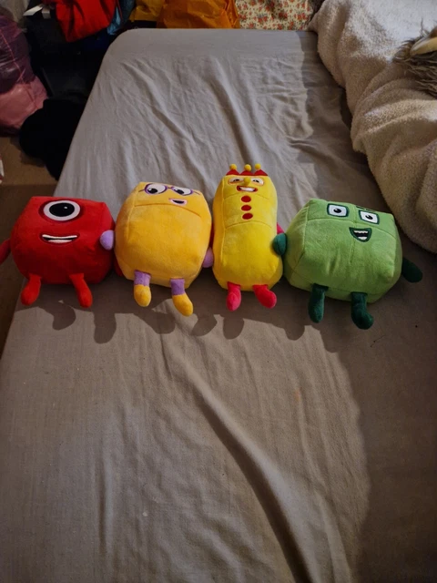 CBEEBIES NUMBER BLOCKS 1,2,3&4 Plush Soft Toys £14.99 - PicClick UK
