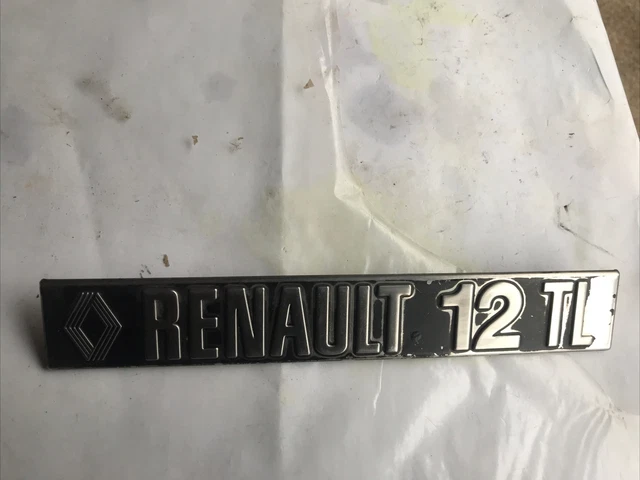 RENAULT 12 TL EMBLÈME MONOGRAMME LOGO SIGLE 22 X 3,5 Cm EUR 3,99 ...