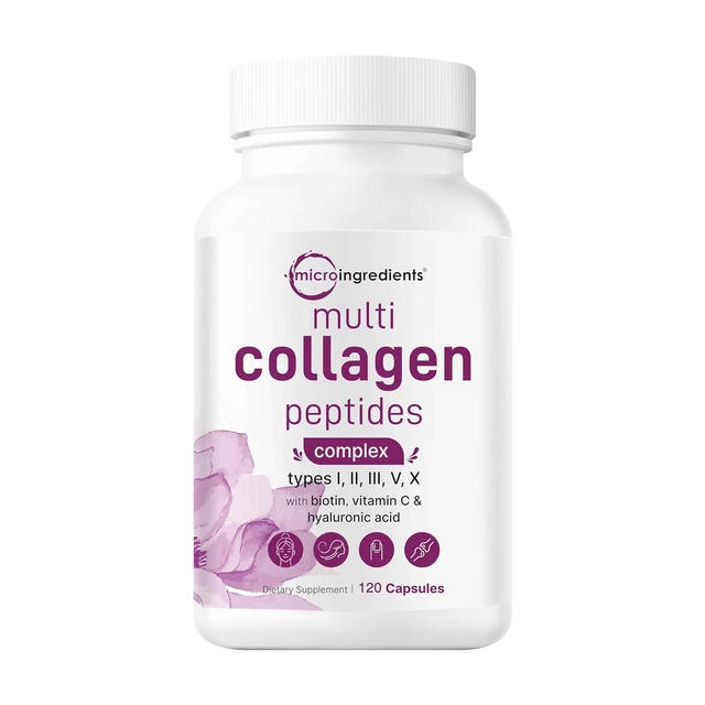 MICRO INGREDIENTS MULTI Collagen - Anti-Aging, for Hair Skin Nail and ...