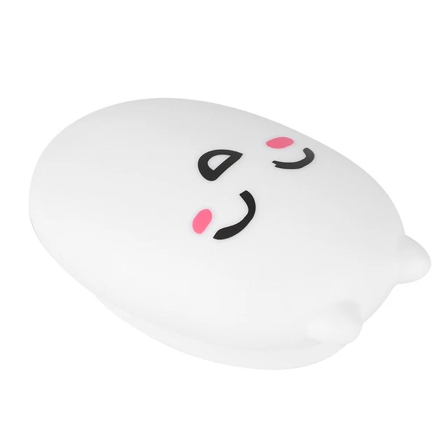 HG (WHITE )CUTE Remote Control Night Light USB Rechargeable Bedside ...