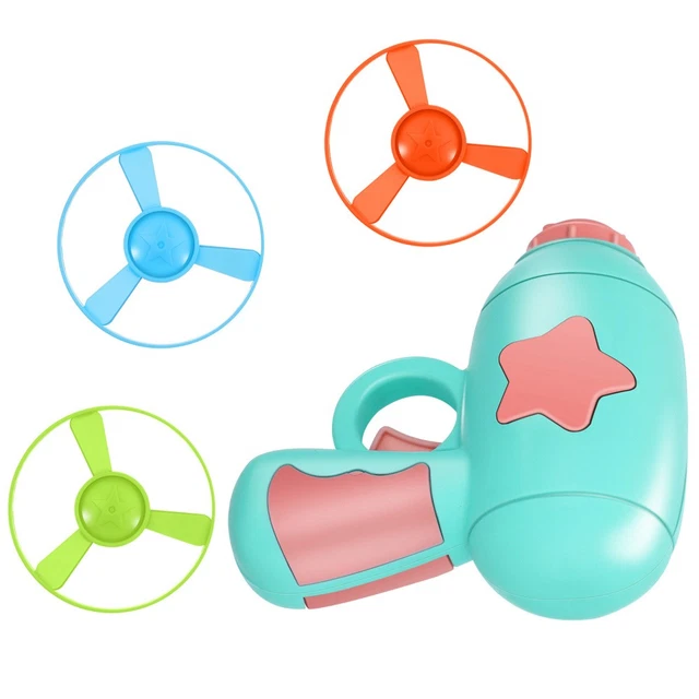 CAT TOY UFO Gyroscope Toys Child Helicopter Disk Shooter Flying Disc ...