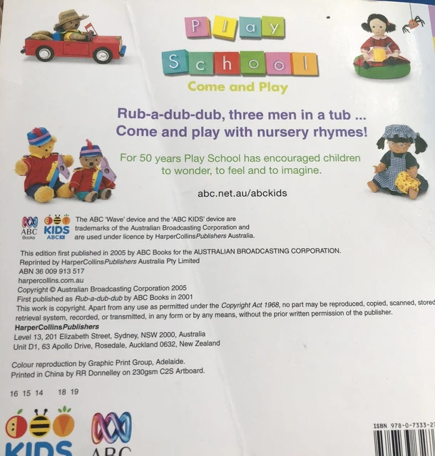 PLAY SCHOOL COME AND PLAY ABC KIDS , Words & Nursery Rhyme Favourites ...