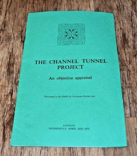 RARE CHANNEL TUNNEL PROJECT Vintage 1973 Appraisal booklet English ...