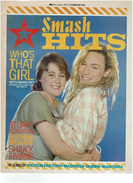 SMASH HITS 02/02/84 China Crisis Stuart Adamson Marilyn Cyndi Lauper £9 ...