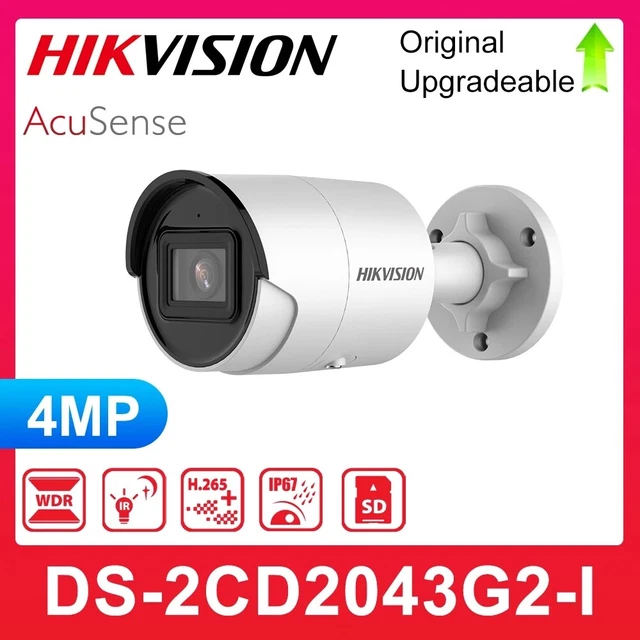 HIKVISION 4MP DARKFIGHTER AcuSense PoE Outdoor IP Bullet camera DS ...