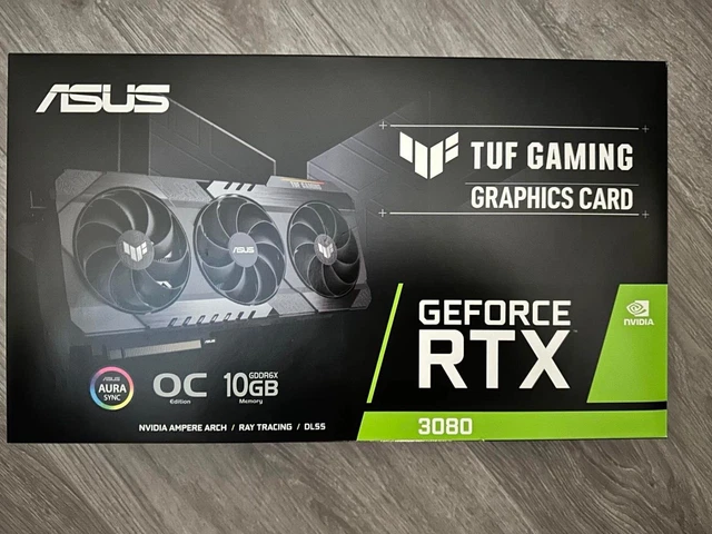GEFORCE RTX 3080 Asus TUF GAMING 10GB GDDR6X w/thermal pads "Kritical ...